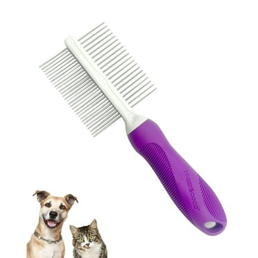 Poodle Pet Double-Sided Stainless Steel Dog & Cat Pet Comb Grooming ...