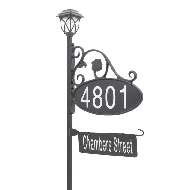 Address America USA Handcrafted, Double-Sided Park Place Reflective ...