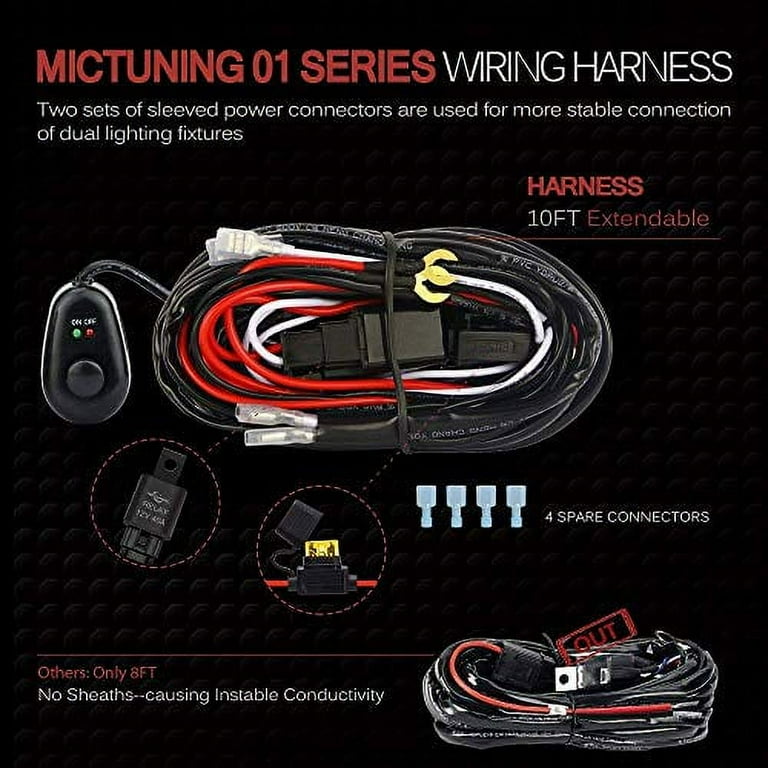 Mictuning Led Light Bar Wiring Harness Diagram | Shelly Lighting