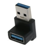 USB 3.0 Male to Female Adapter 90 Degree Extension Right Angle Adapter ...