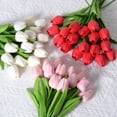 10 tulip shaped fake flower home furnishings, hotel wedding photography ...