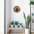 Deer Silhouette Wall Clock Non-Ticking Clocks Round Decorative Wall ...
