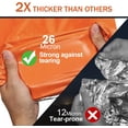 Emergency Blanket, Extra-Thick Extra-Large Survival Blanket, Thermal ...