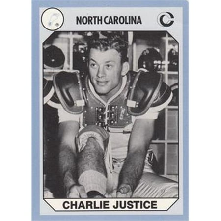 Charlie Justice Football Card (North Carolina) 1990 Collegiate ...