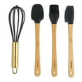 Thyme & Table Mini Kitchen Utensil Set with Whisk, Spatula, Mini Loaf ...