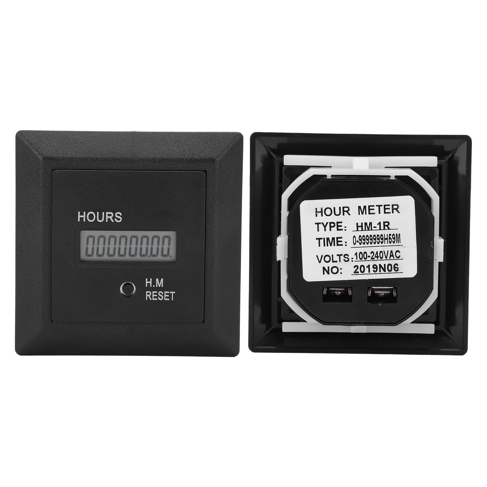 Temporizador de motor contador horario digital anticorrosión 100V-250V HM-1R para tractor ...