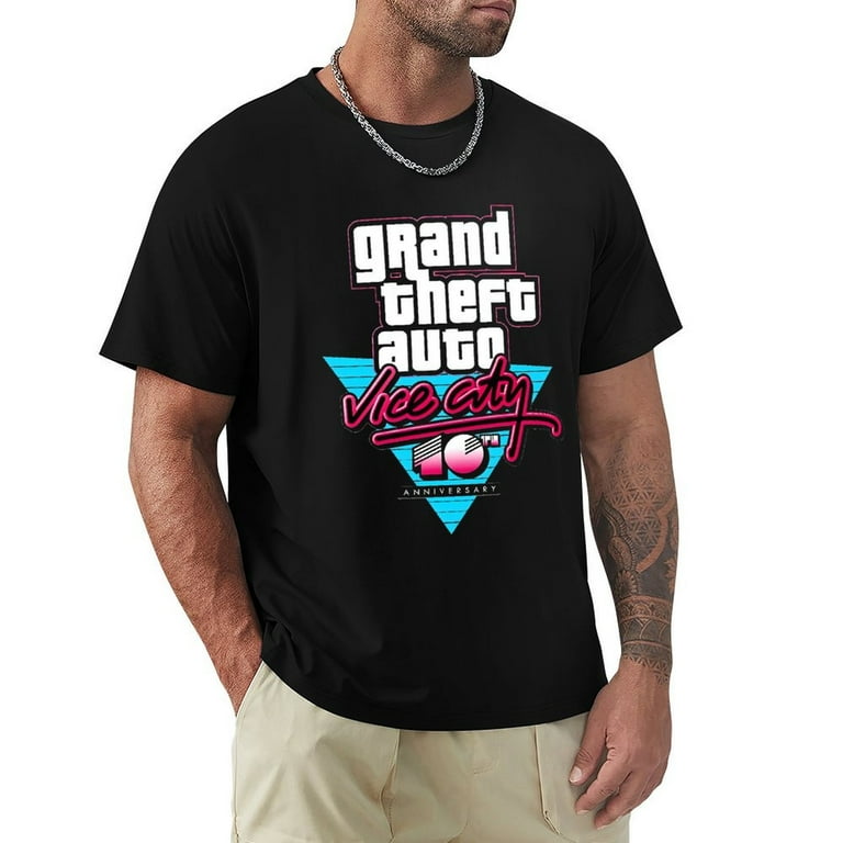 Grand Theft Auto Vice City Games Lively Men's Cotton Classic Grand Theft Auto Vice City Games Lively Men's Cotton Classic