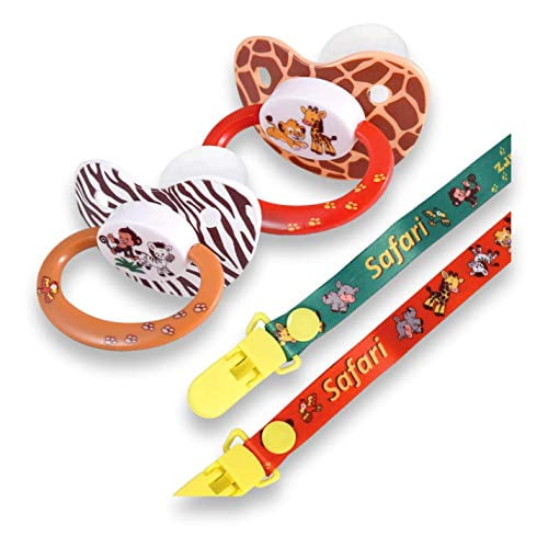 Rearz - Safari - Adult Pacifier with Lanyard and Clip (2 Pack ...