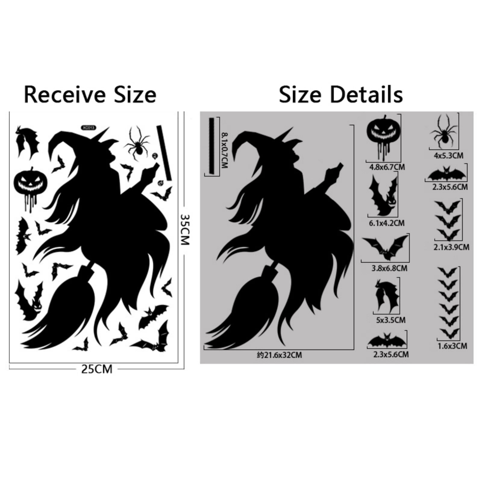 Halloween Ghost Shadow Window Sticker, Helloween Party Decoration ...