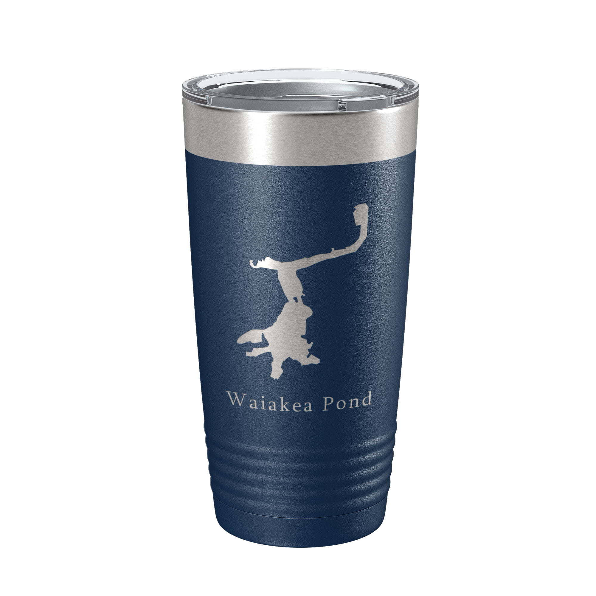 Waiakea Pond Tumbler Lake Map Travel Mug Insulated Laser Engraved ...