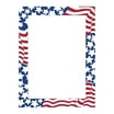 American Flag Patriotic Letter Papers, Set of 25 - Printing Sheets, 8 1 ...