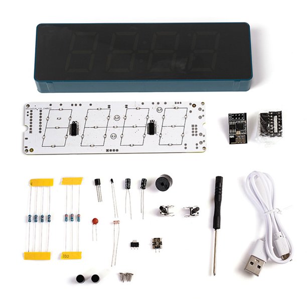 Electronic clock,Clock Kit Iot Wifi With Display Clock Diy Set Time Wifi Clock Set Esp8266 Clock ...