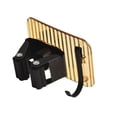 Wall-Mounted Mop Clip and Broom Holder with Hook for Bathroom Closet ...