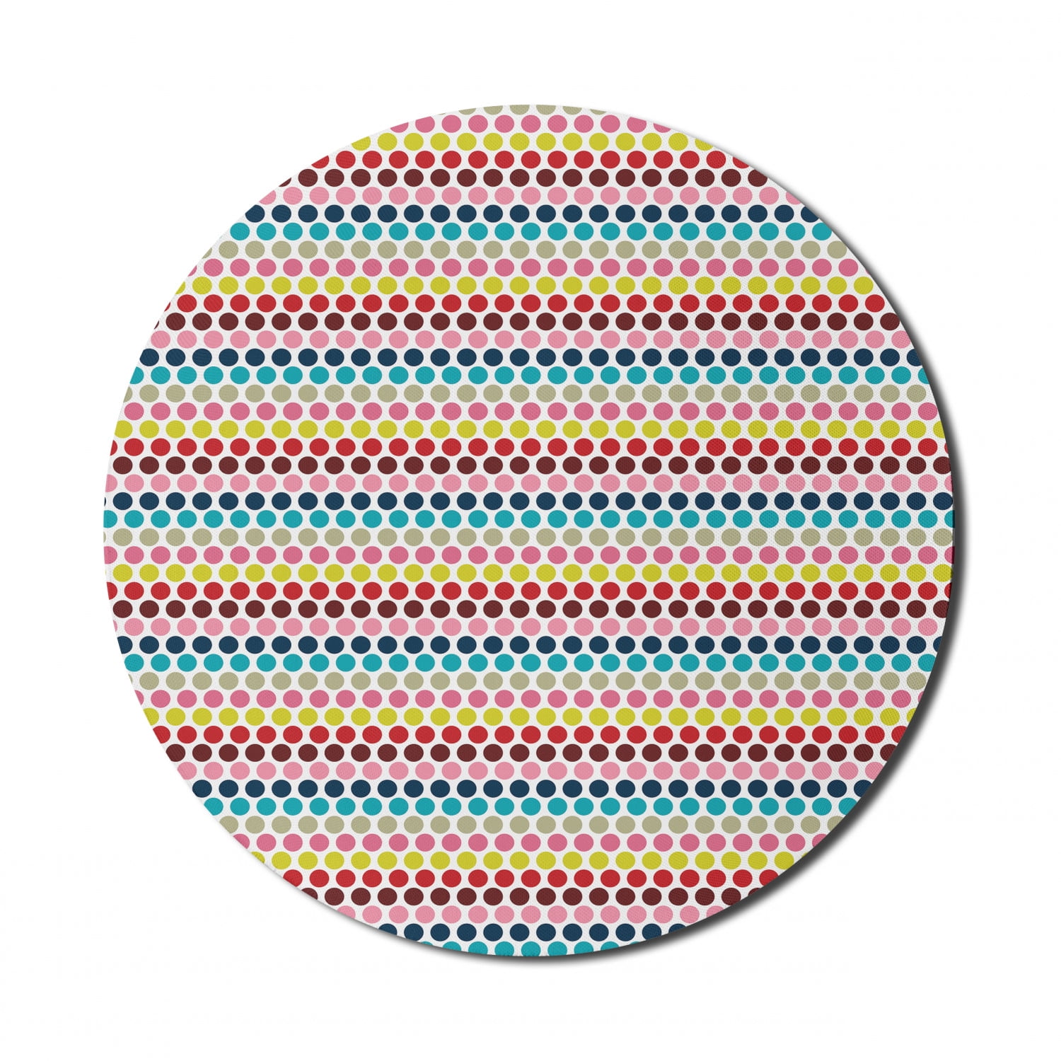 Colorful Mouse Pad for Computers, Simplistic Concept of Colorful Rounds ...