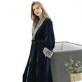 Oksun Full Length Fleece Robe Cozy Plush Long Warm Bathrobe With Waist