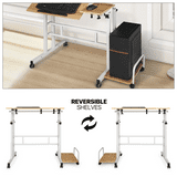 MoNiBloom Complete Computer Workstation Desk, Rolling Standing Laptop ...