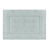 Jean Pierre Cotton Stonewash Racetrack 21x34 in. Bath Rug, Aqua ...