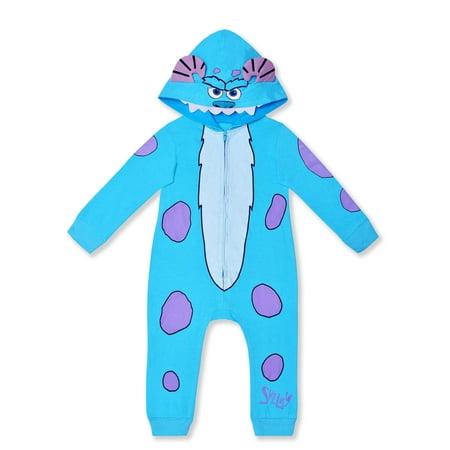 Disney’s Monsters Inc Long Sleeve Coverall, Sully Bodysuit Creeper with ...