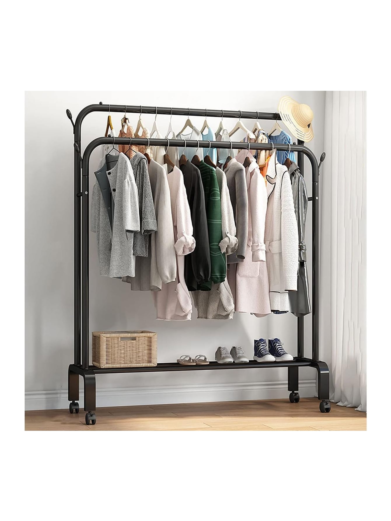 Rack de ropa MYRVA 2 tubos | Walmart en línea