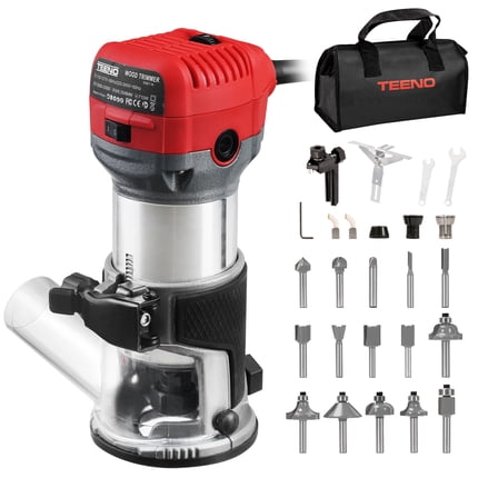 Triton 3.25 HP Dual Mode Precision Plunge Router, 8000-21000 RPM, Depth ...