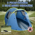 GVDV Automatic Set Large Camping Tent, 3 Person Pop up, Resistant Dome ...