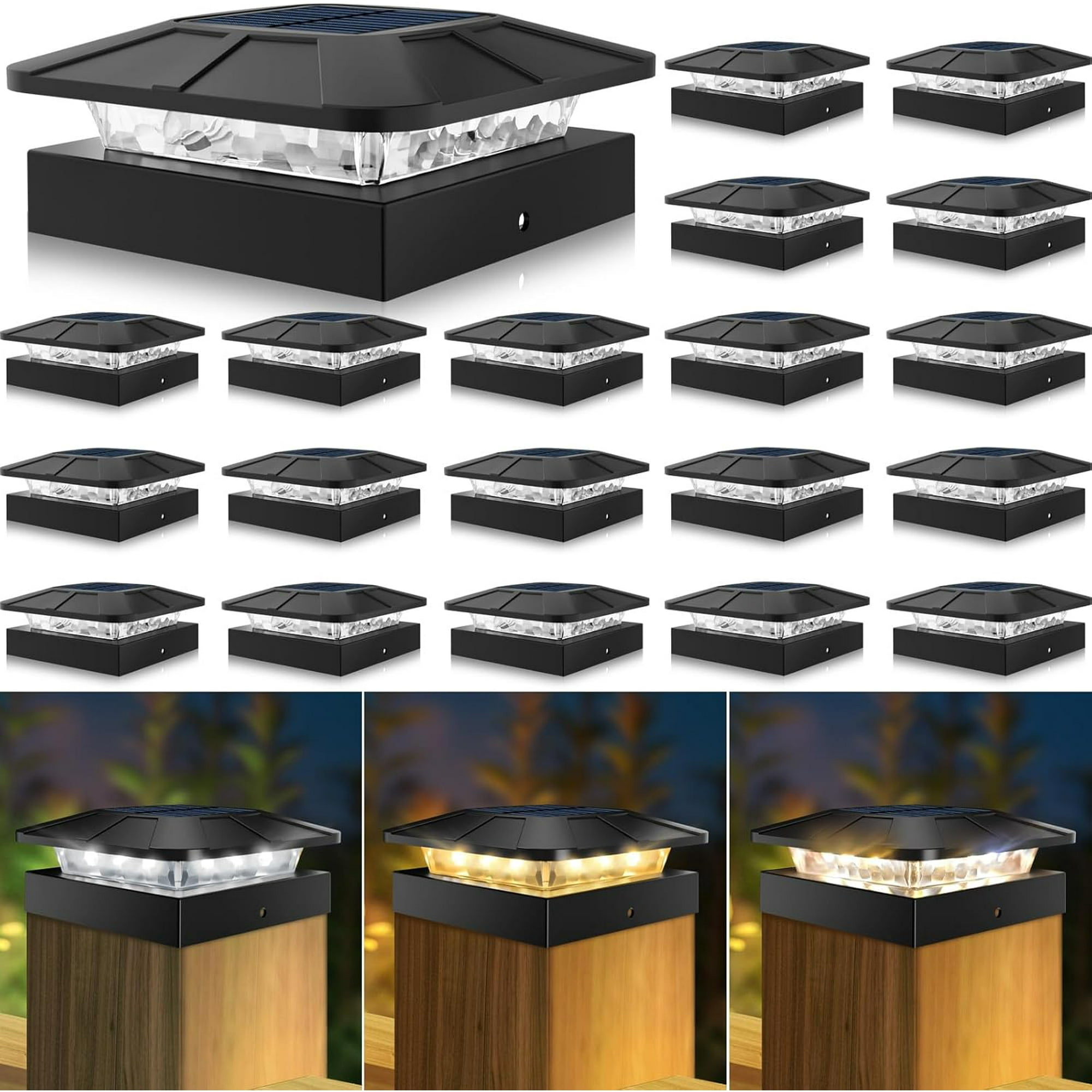 Click here for Siabc-Peasur 4x4 Solar Post Caps Lights  3 Modes F... prices