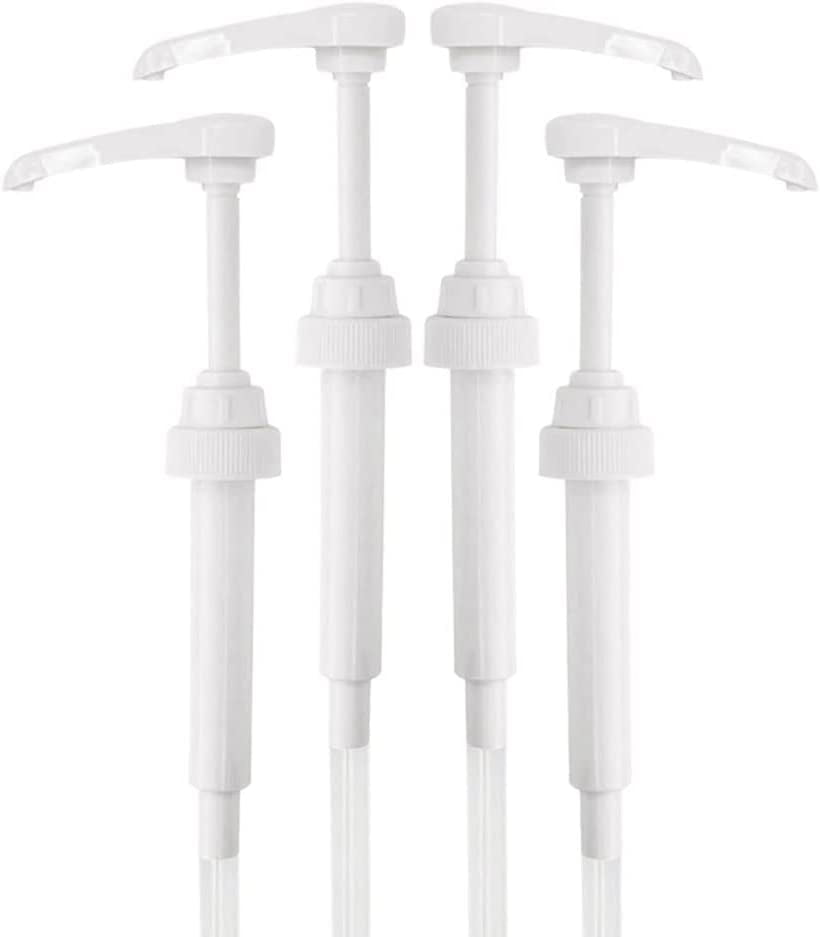 Coffee Syrup Pump Dispenser, 4 Pack Syrup Pump for 750ml/25.4 oz Syrup ...