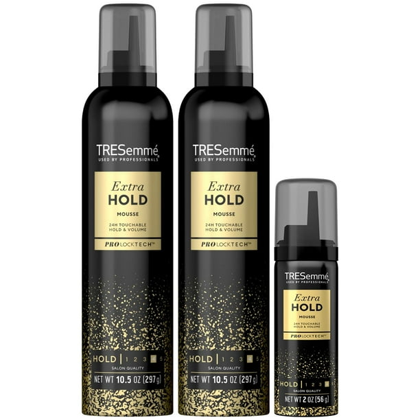 Set para el cuidado del cabello TRESemmé Extra Hold Mousse 3 piezas | Walmart en línea