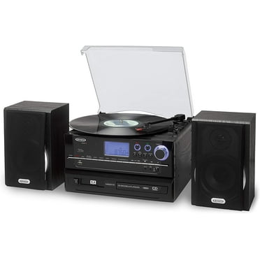 Jensen All-In-One Hi-Fi Stereo CD Player Turntable & Digital AM/FM ...
