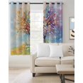 Colorful Tree Life Blackout Curtains for Bedroom Living Room Darkening ...