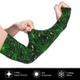 Cooling Arm Sleeves for Men/Women/Youth - green bright spiders web star ...