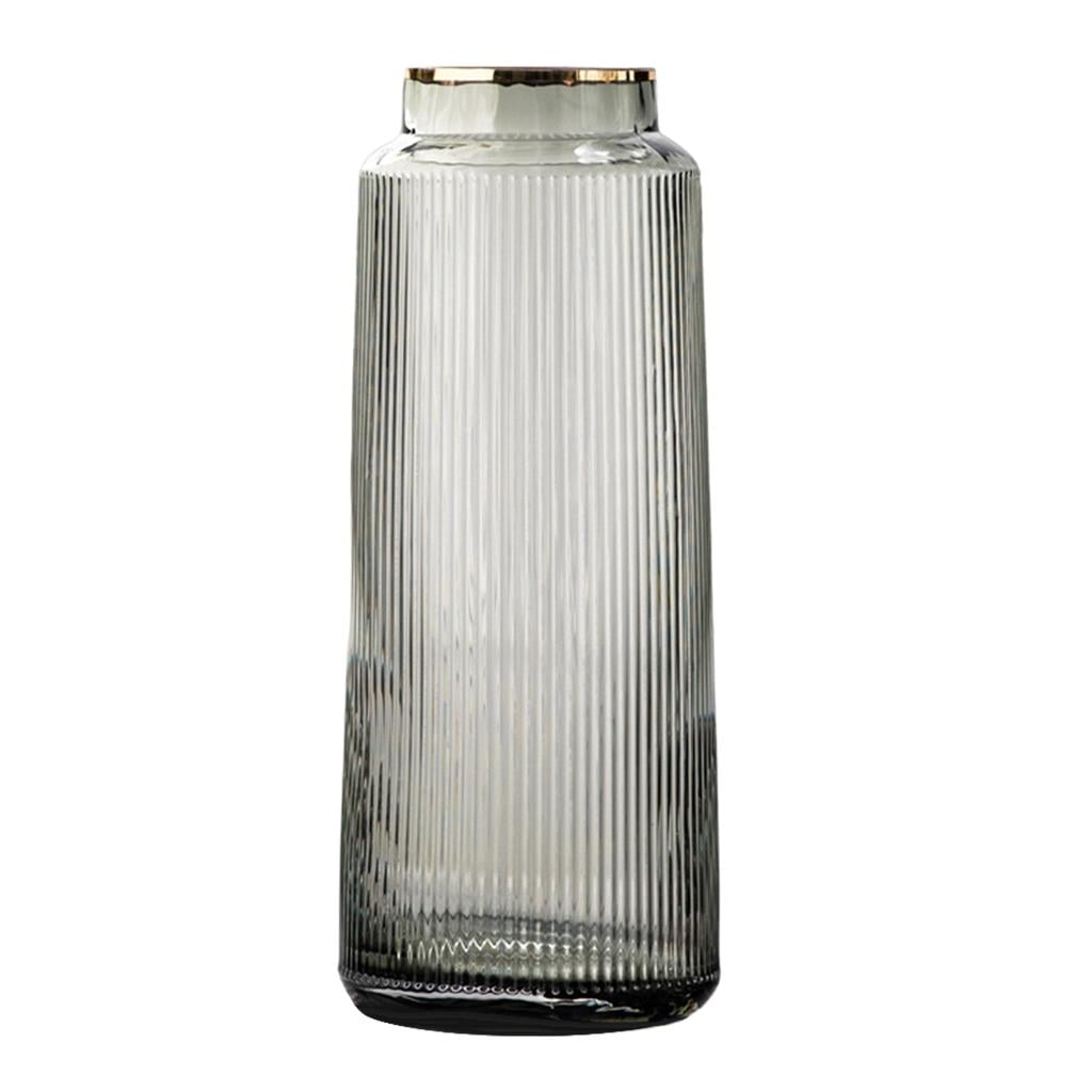 Transparent Flower Vases Tall Thickened Crystal Glass Hydroponics ...