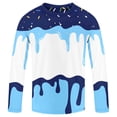 Boys Swimsuit 2 Piece Ice Cream Print Crew Neck Long Sleeve Top And ...