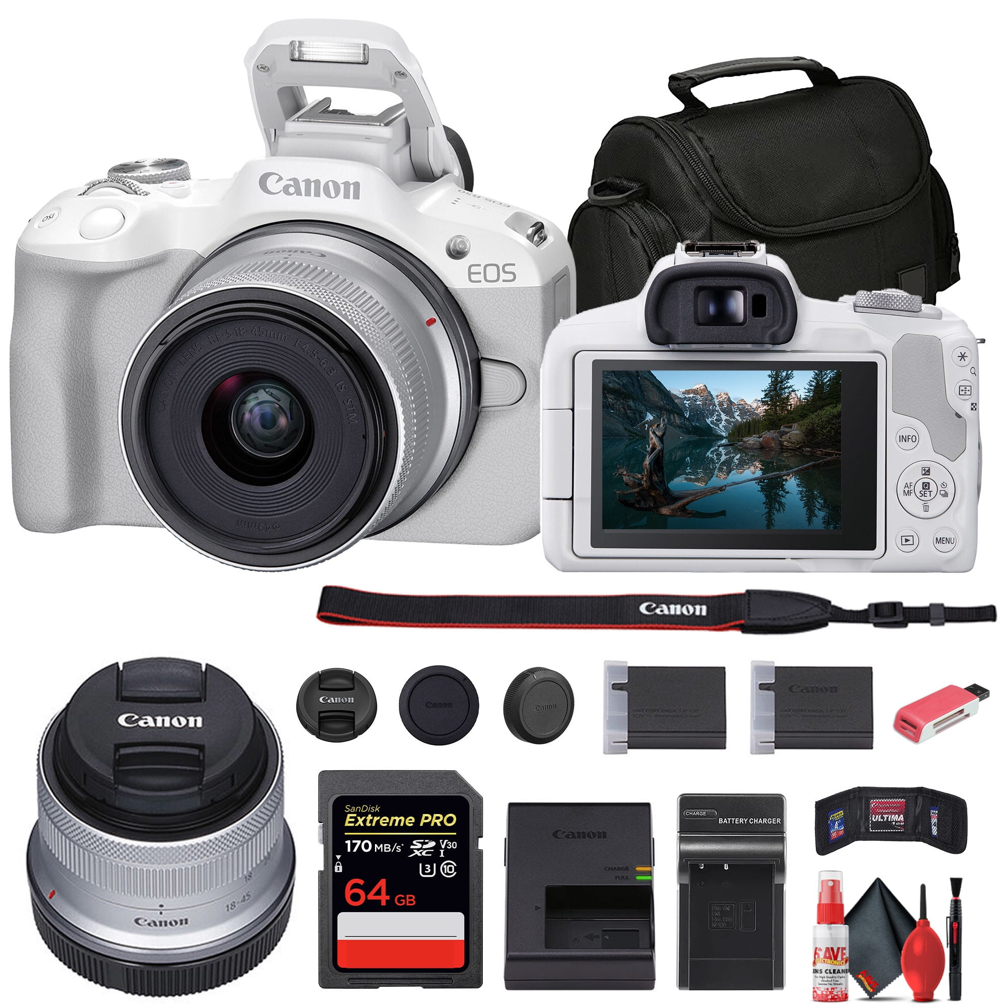 Click here for Canon Eos R50 Mirrorless Camera With 18-45mm Lens... prices