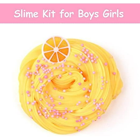 Latte Slime Scented With Charm, Butter Slime Strechy Non-sticky And ...