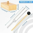 432 Hz Tuning Fork Set with Wooden Resonator Box and Hammer, Chakra ...