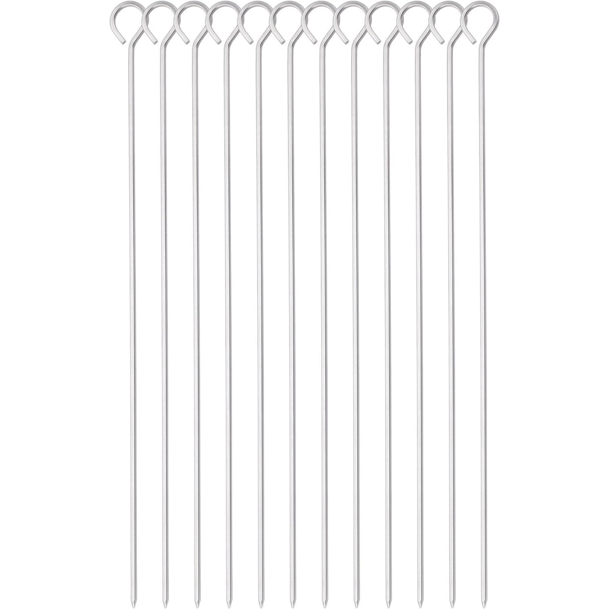 Click here for Ghsdfbb 14 Inch Long Square Kebab Skewers bbq Stai... prices