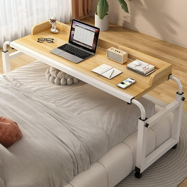 Bed Desk Over The Bed Table with Wheels Overbed Table Over The Bed Desk ...