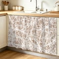 Abstract Fiber Line Cabinet Curtains 32" W x 55" L, Spring Vibrant ...
