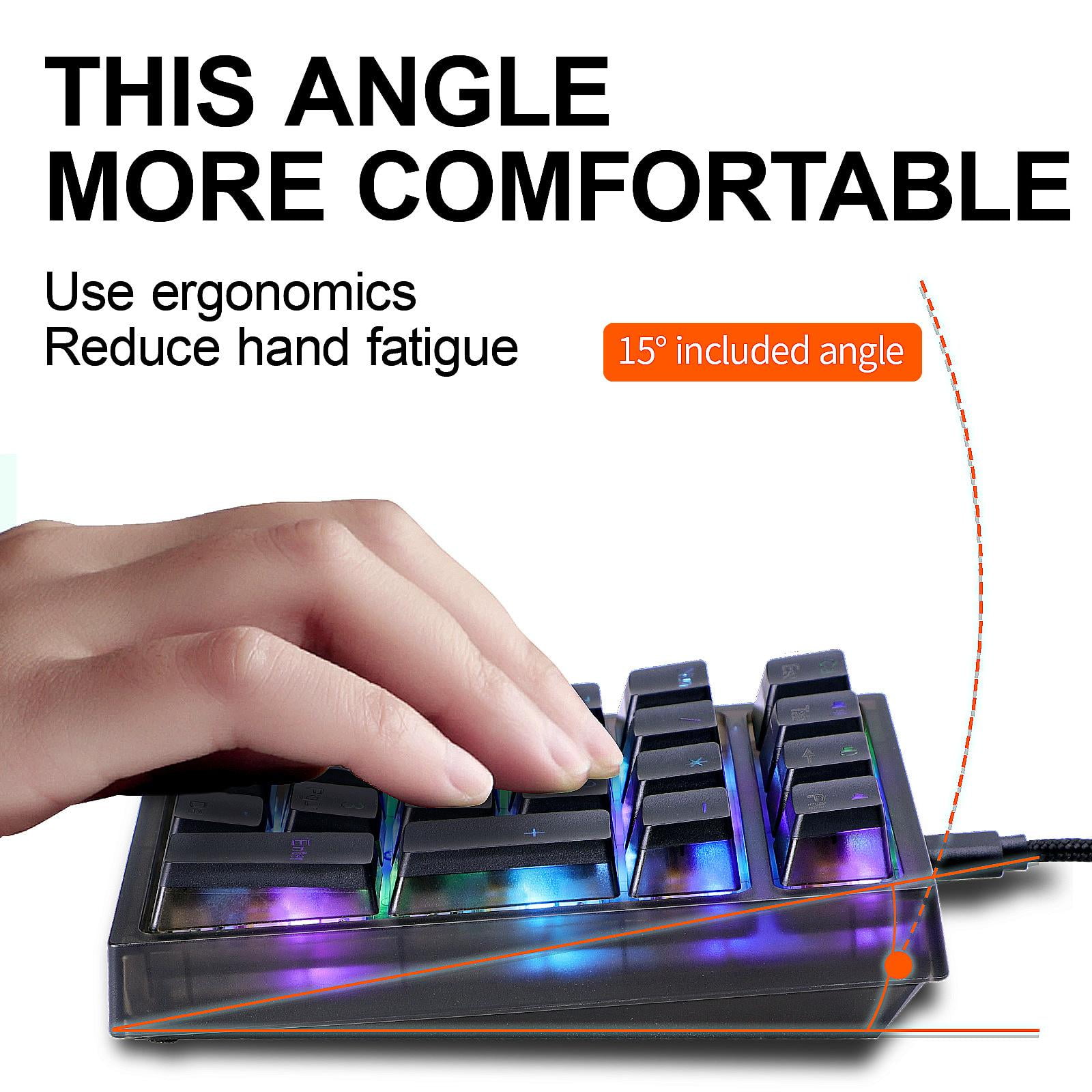 K10 Mechanical Numeric Keypad Laptop Desktop Accounting Cashier , Black ...