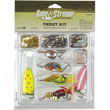 Danielson Trout Kit with Lures and Tackle, 68 Pieces - Walmart.com