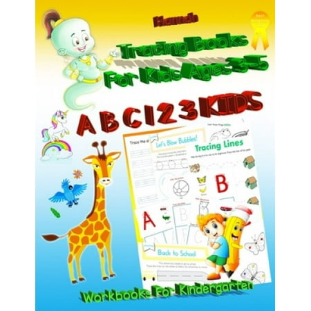 Tracing Books For Kids Ages 3-5: Practice for Kids with Pen Control ...
