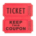 400 Double Stub Raffle Tickets Red/Blue - Keep This Coupon for Carnival ...