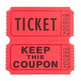 400 Double Stub Raffle Tickets Red/Blue - Keep This Coupon for Carnival ...