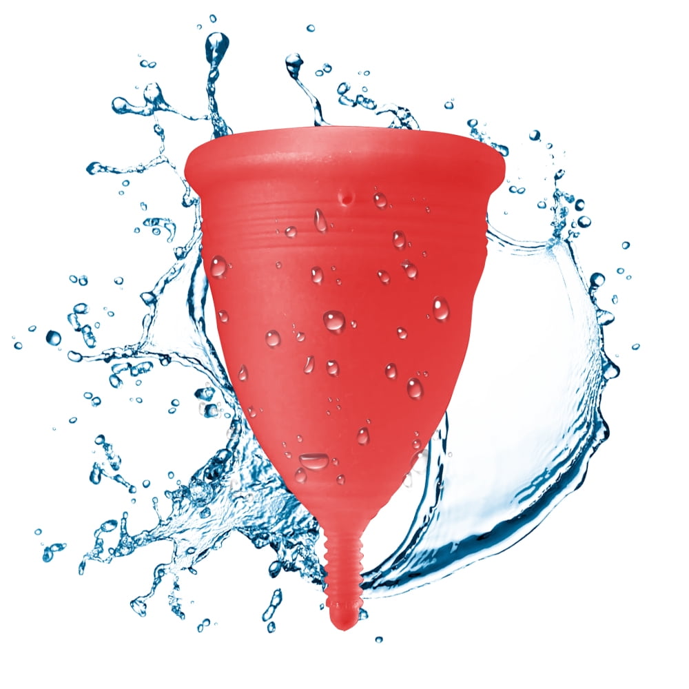 Blossom Menstrual Cup, Reusable Silicone Cup (Small Red) - Walmart.com