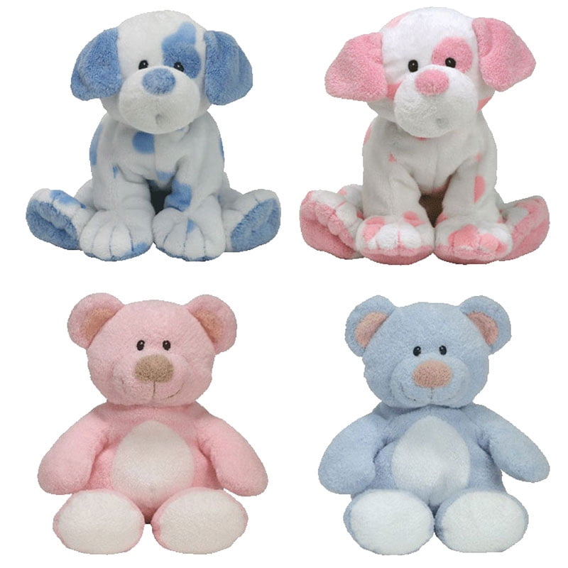 Baby TY - Set of 4 (Baby Pups Blue & Pink, Baby Blue & Pink) - Walmart ...