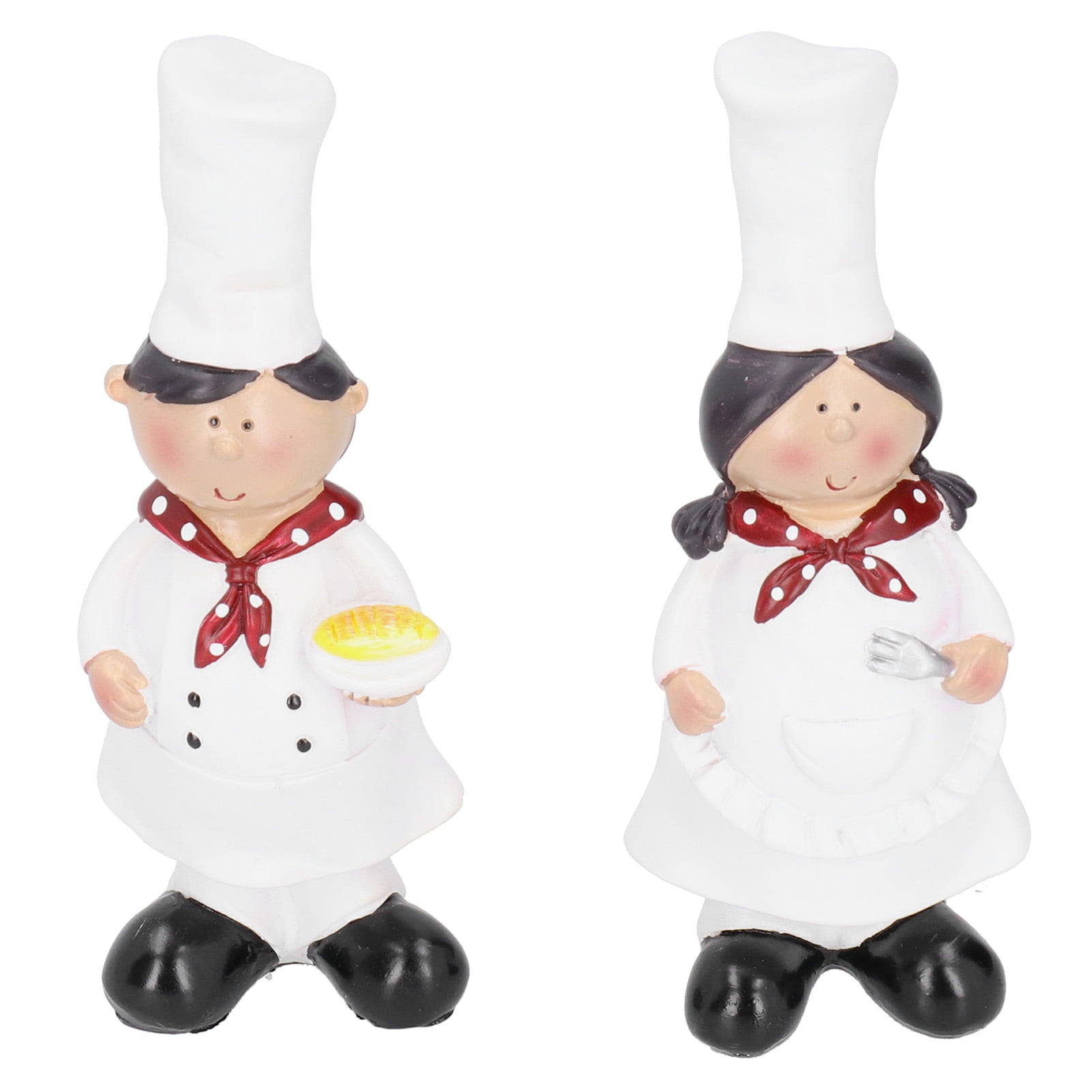 Spptty Resin Craft Decor,Resin Couple Chef Figurine Sculptures Statues ...