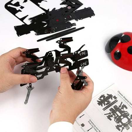 Remote Control Simulate Ladybug Beetle Electronic Toy DIY Children Kids ...