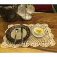 Cotton Placemats, Handmade Crochet Doilies, Rectangle Lace Placemats ...