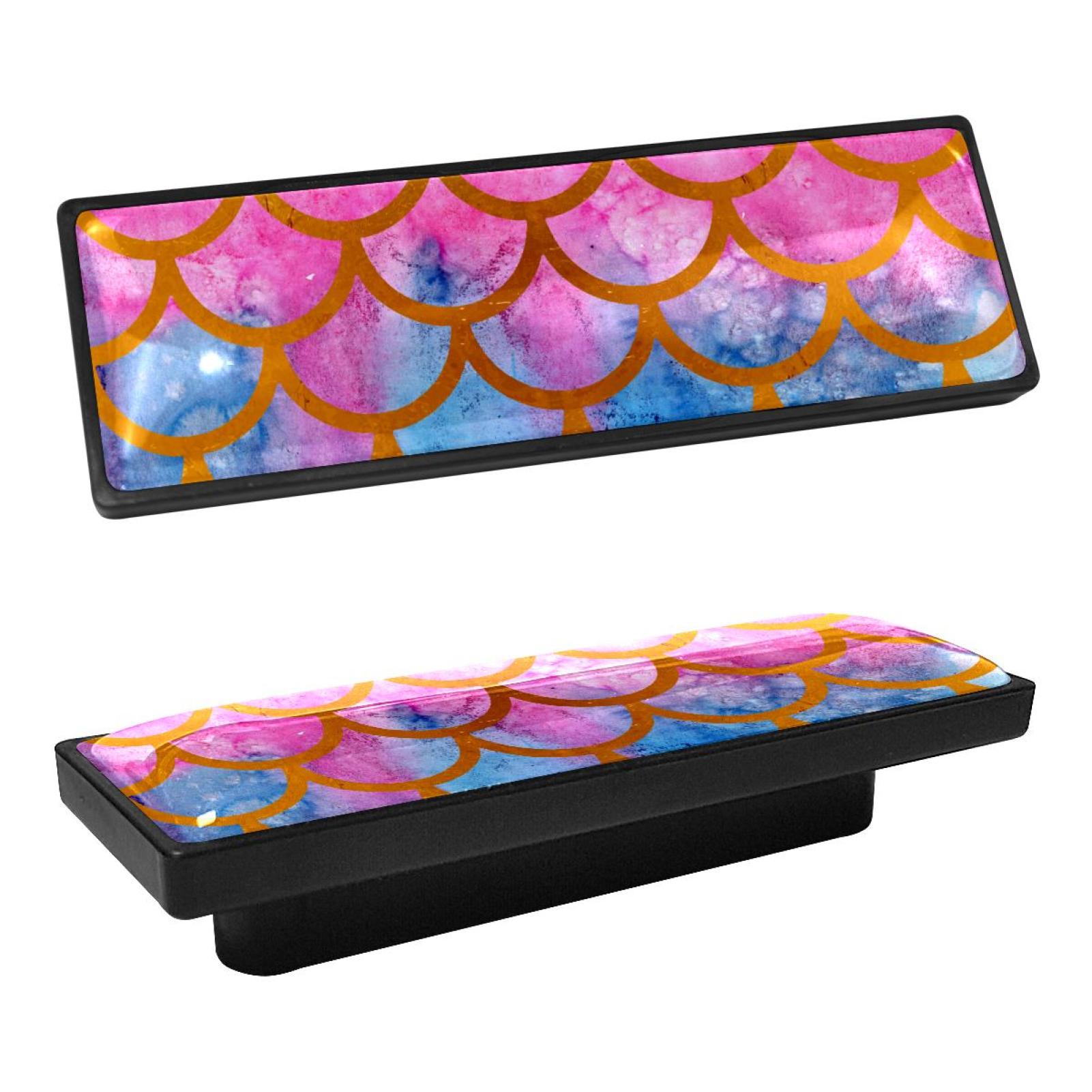 4 Pcs Rectangle Cabinet Handle Cupboard Knob Drawer Pulls Handle Sea ...